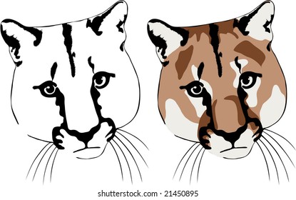 Simplified Contour Animal Stock Vector (Royalty Free) 21450892 ...