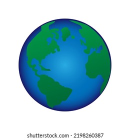 Simplified Earth Globe Vector Illustration Stock Vector (Royalty Free ...