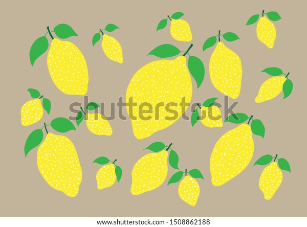 Simplified Image Fruit Illustration Patterns Using Stock Vector ...