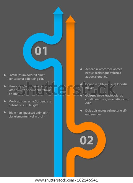 Simplistic Infographic Design Dark Background Vivid Stock Vector ...