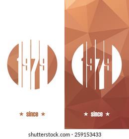 Since 1979 Design Vector Illustration Stock Vector (Royalty Free ...