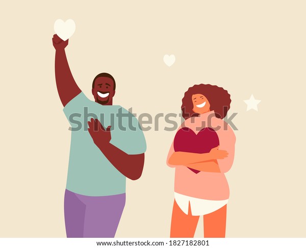 Sincere Grateful Smiling People Saying Thank Stock Vector (Royalty Free ...
