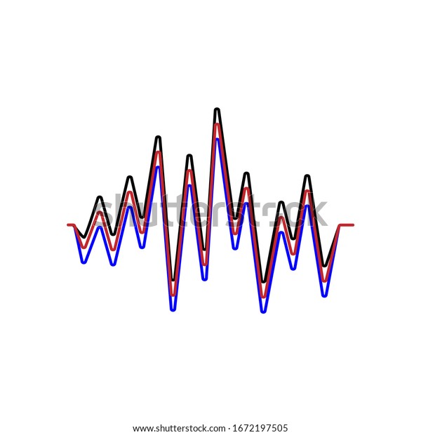 Sine Wave Icon Vector Logo Stock Vector (Royalty Free) 1672197505 ...