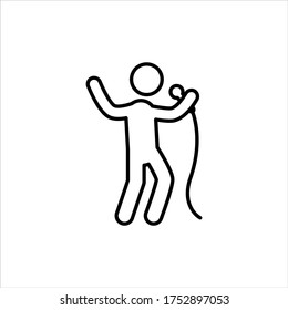 Sing Icon On White Background Stock Vector (Royalty Free) 1752897053