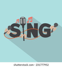 8,531 Sing words Images, Stock Photos & Vectors | Shutterstock