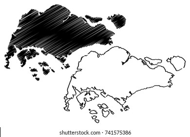 653 Singapore map drawing Images, Stock Photos & Vectors | Shutterstock