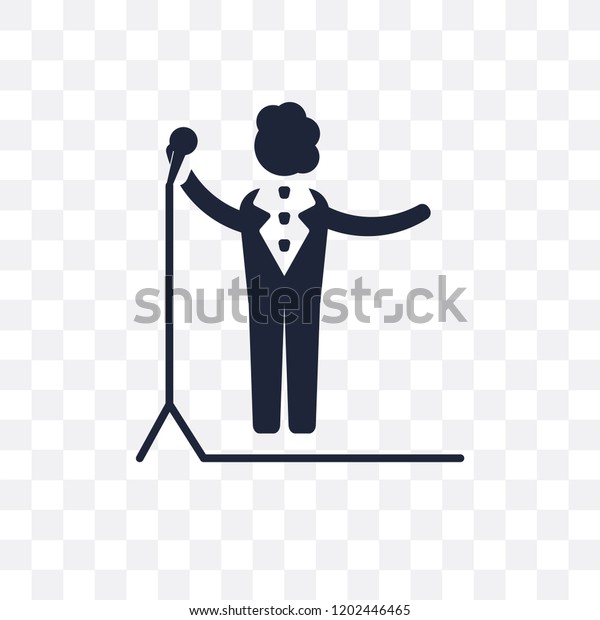 Singer Transparent Icon Singer Symbol Design Stock Vector (Royalty Free ...