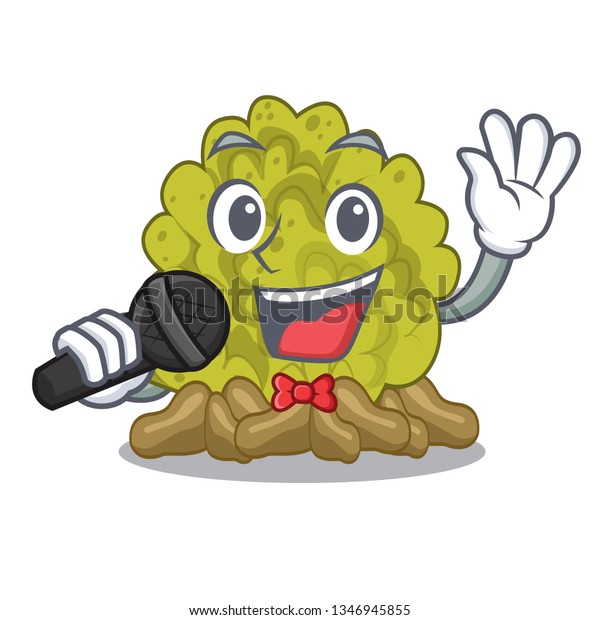 Singing Green Coral Reef Isolated Cartoon Stock Vector (Royalty Free ...
