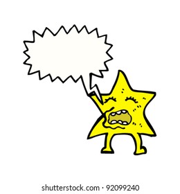 Singing Star Cartoon Character Stock Vector (Royalty Free) 92099240 ...
