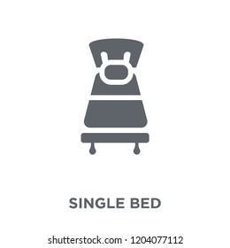 Single Bed Icon Single Bed Design Stock Vector (Royalty Free ...