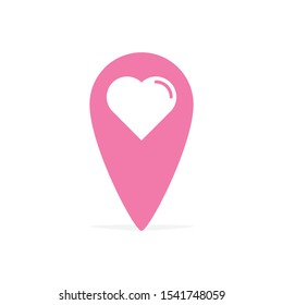 Heart Point Logo Heart Icon Stock Vector (Royalty Free) 1301190196