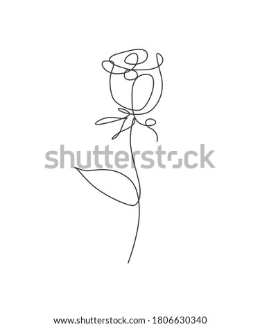 Single Flower Drawing | Free download on ClipArtMag