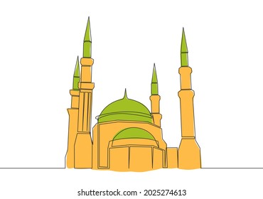 53 One line drawing holy places Images, Stock Photos & Vectors ...