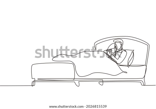 Single Continuous Line Drawing Wife Husband Stock Vector (Royalty Free ...