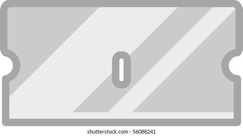 Single Edge Razor Blade Stock Vector (Royalty Free) 56088241 | Shutterstock