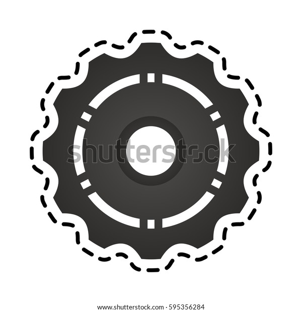 Single Gear Icon Image Stock Vector (Royalty Free) 595356284 | Shutterstock