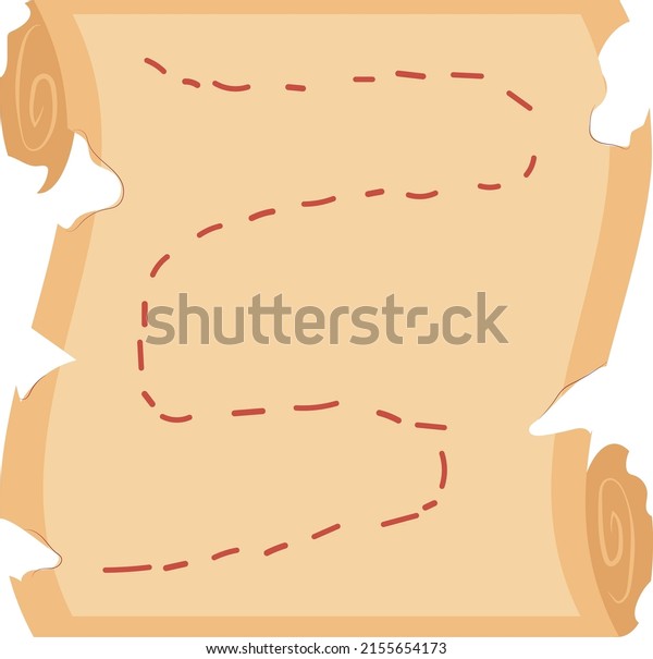 Single Illustration Cartoonstyle Map Stock Vector (Royalty Free ...