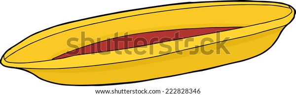 Single Isolated Cartoon Brass Collection Plate: vector de stock (libre ...