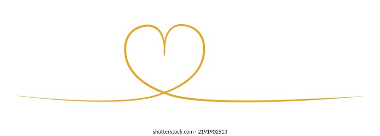 Single Line Heart Icon Vector Icon Stock Vector (Royalty Free ...