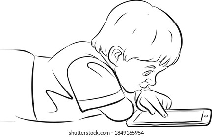 Single Line Human Drawings Black White Stock Vector (Royalty Free ...