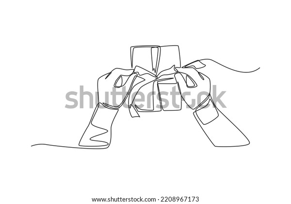 Single One Line Drawing Top View Stock Vector (Royalty Free) 2208967173 ...