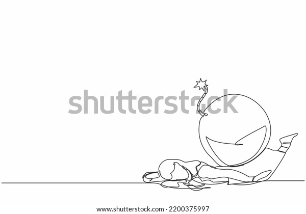 Single One Line Drawing Unhappy Businesswoman Stock Vector (Royalty ... Single One Line Drawing Unhappy Businesswoman Stock Vector (Royalty ...