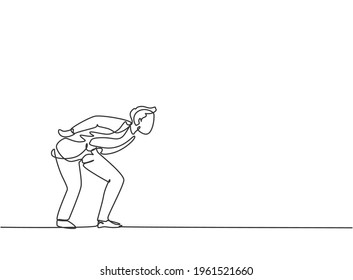 319 Man bent over Stock Illustrations, Images & Vectors | Shutterstock