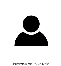 Single Person User Simple Black Icon Stock Vector (Royalty Free ...