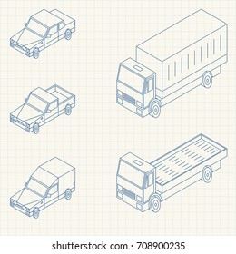 3,040 Isometric truck line Images, Stock Photos & Vectors | Shutterstock
