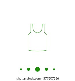 Singlet Outline Vector Icon Contour Line Stock Vector (Royalty Free ...