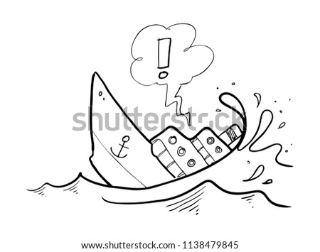 Ship Sinking Drawing | Free download on ClipArtMag