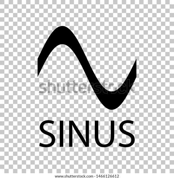 Sinus Graph Line Icon Black Icon Stock Vector (Royalty Free) 1466126612 ...