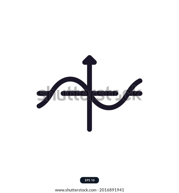 Sinusoid Icon Science Related Vector Icons Stock Vector Royalty Free