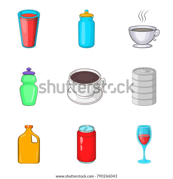 Sip Icons Set Cartoon Set 9 Stock Vector (Royalty Free) 790266043 ...