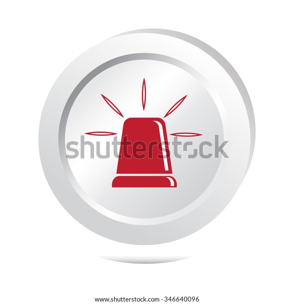 Siren Button Emergency Sign Illustration Stock Vector (Royalty Free ...