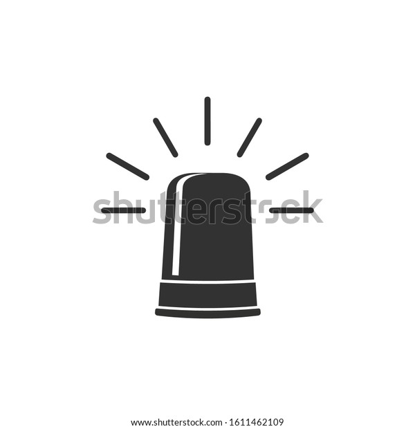 Siren Icon Siren Symbol Vector Illustration Stock Vector (Royalty Free ...