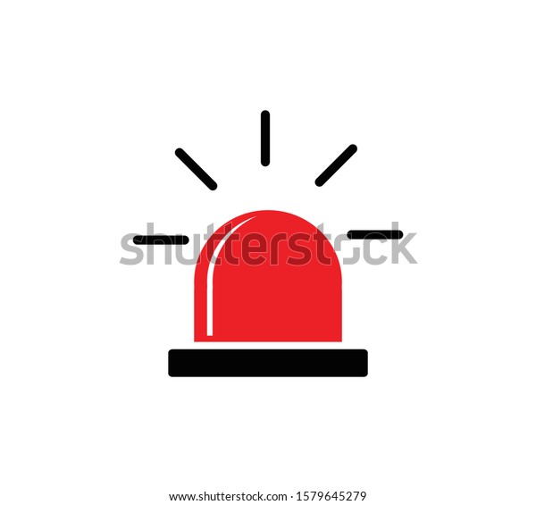 Siren Icon Vector Logo Template Illustration 스톡 벡터(로열티 프리) 1579645279 ...