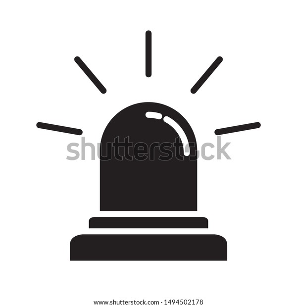Sirene Icon Design Emergency Sirene Icon Stock Vector (Royalty Free ...