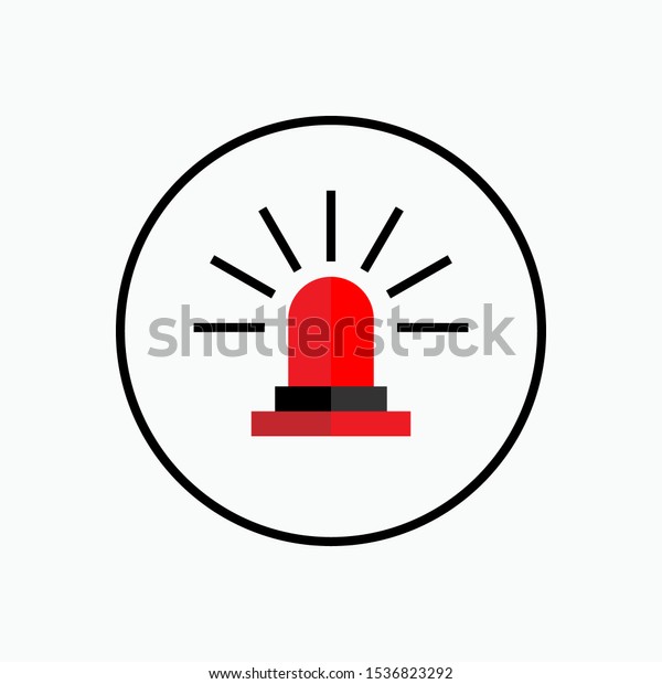 Sirene Icon Vector Sign Symbol Design Stock Vector (Royalty Free ...