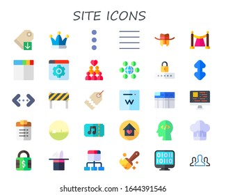 Site Icon Set 30 Flat Site Stock Vector (Royalty Free) 1644391546 ...