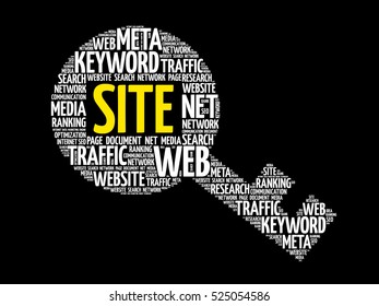 Site Key Word Cloud Business Concept Stock Vector (Royalty Free ...