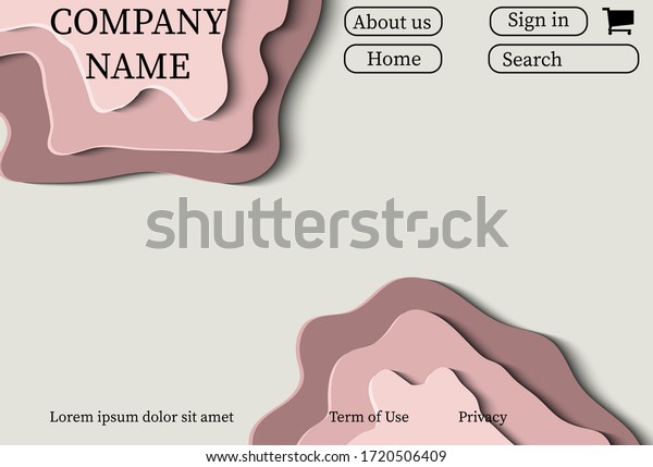 Site Layout Pc Background Made Style Stock Vector (Royalty Free ...