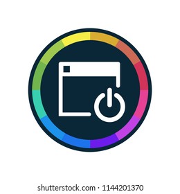 Site Power App Icon Stock Vector (Royalty Free) 1210001050