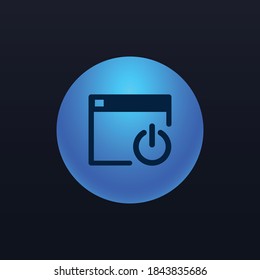 Site Power App Icon Button Stock Vector (Royalty Free) 1843835686 ...