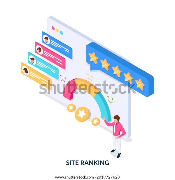Site Rating Ranking Concept User Ratings Stock Vector (Royalty Free ...
