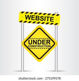 Site Under Construction Vector Sign Stock Vector (Royalty Free ...