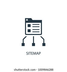 Sitemap Icon Logo Element Illustration Sitemap Stock Vector (Royalty ...