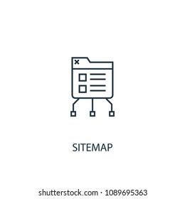 Sitemap Icon Logo Element Illustration Sitemap Stock Vector (Royalty ...