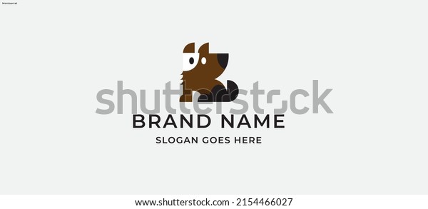 Sitting Dog Logo Design Concepts Stock Vector (Royalty Free) 2154466027 ...
