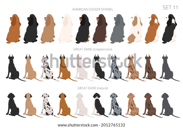 Sitting Dogs Backside Clipart Rear View Stock Vector (Royalty Free ...